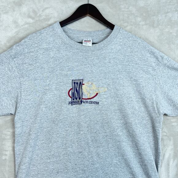 Anvil | Shirts | Vintage Johnson Space Center Embroidered Single Stitch ...